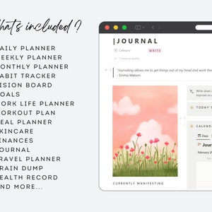 All in One Notion Template, Editable Notion Template, Notion Student ...