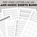 Blank Music Sheet Bundle PDF, Guitar Chord Chart, Letter A4, Grand ...