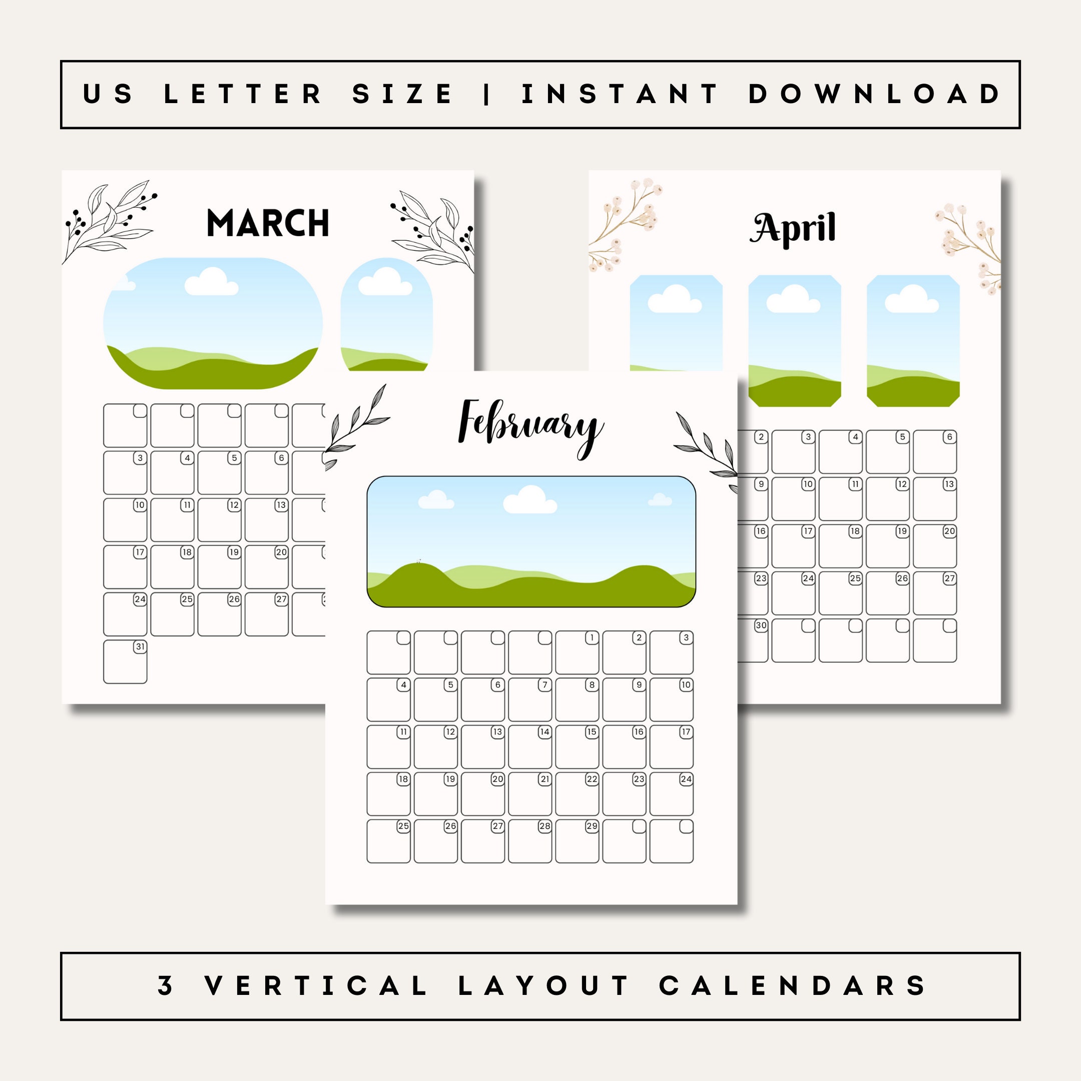 2024 Editable Photo Calendar Canva Template Customizable Calendars ...