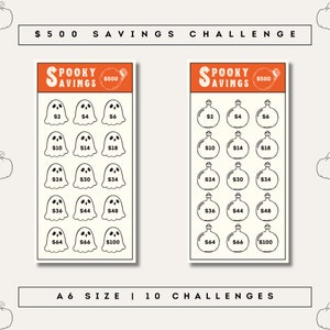 500 Savings Challenge | Printable Mini Saving Challenges Bundle | A6 ...