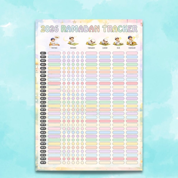 Ramadan Tracker - Etsy