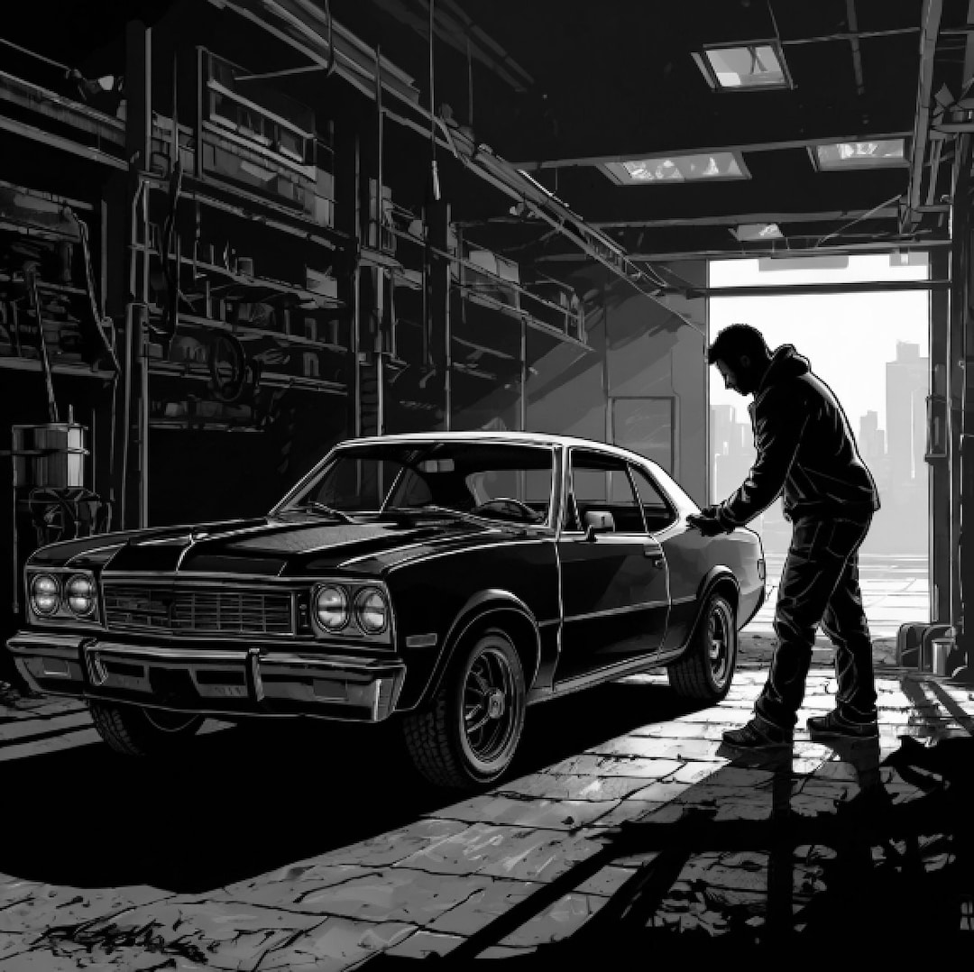 SVG/DXF Digital File | Dad | Man Getting in Car in Garage | Father's ...