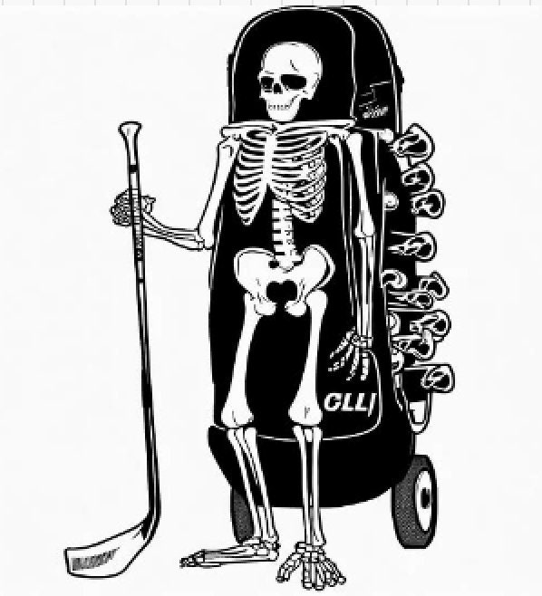 SVG Digital File | Skeleton Golf | Coffin Full of Golf Clubs - Etsy