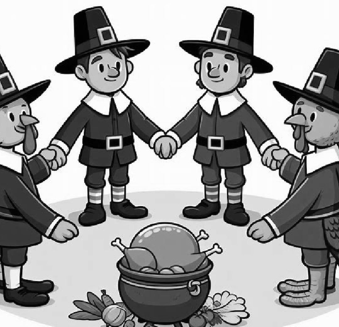 SVG Digital File | Turkey Pilgrims | Thanksgiving SVG - Etsy