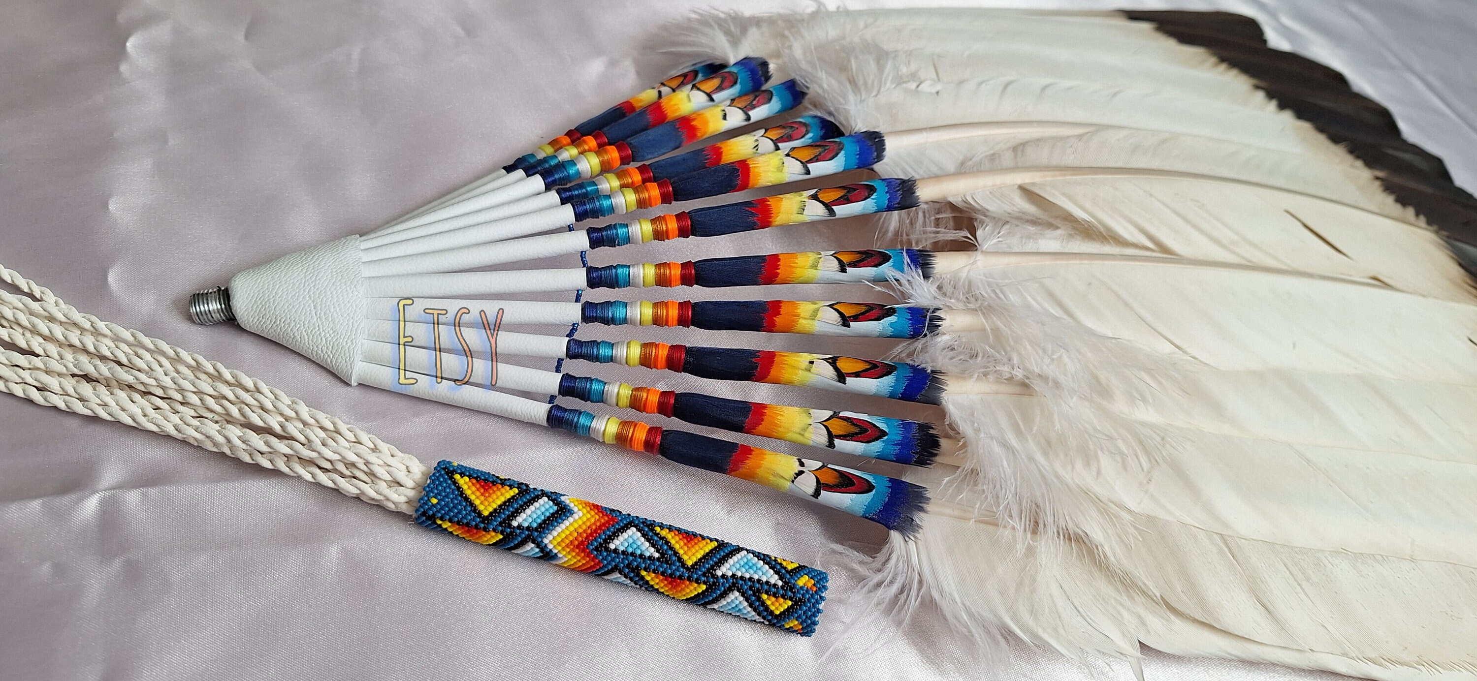 Pow Wow Fan, Smudge Fan, Ceremonial Fan, Prayer Fan, Meditation Fan ...