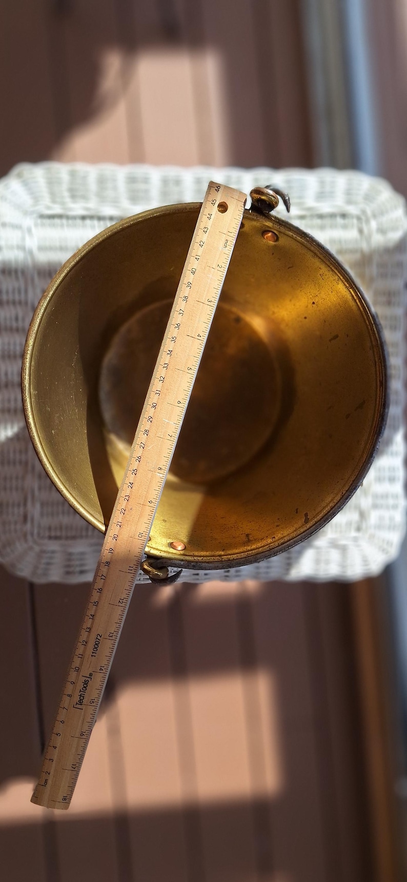 Native American Church Water Bucket Set: Brass Bucket With Silverplated ...