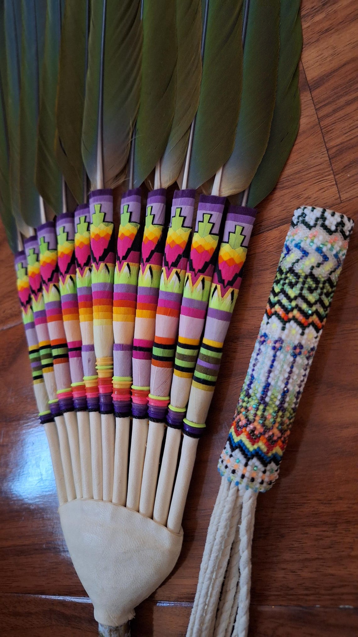 Pow Wow Ceremonial Fan, Prayer Fan, Smudge Fan, Feather Fan - Etsy