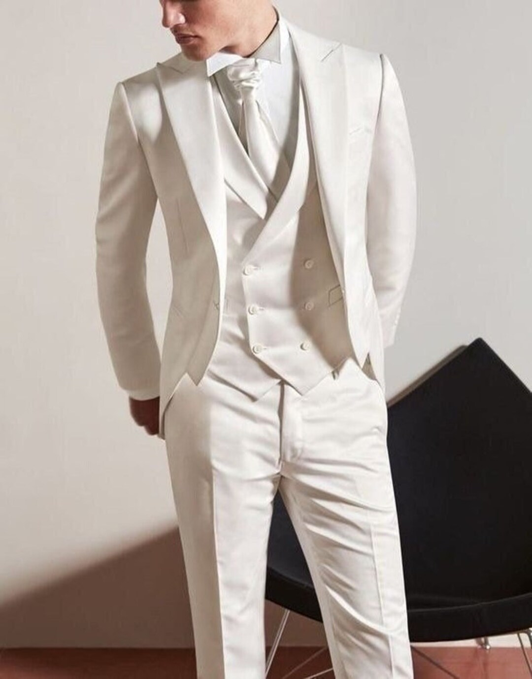 Fashion Point Mens Ivory Suits Men Wedding and Engagement 3 - Etsy