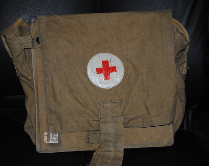 Vintage Soviet USSR Red Cross Army Military Medical First Aid Bag ...