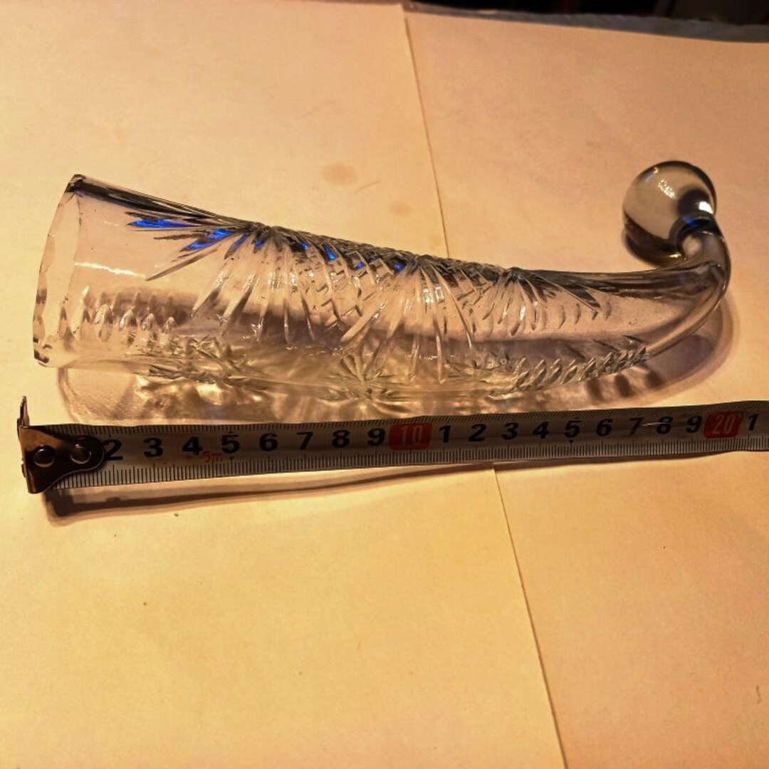 Vintage Crystal Cornucopia for Wine Cognac - Etsy