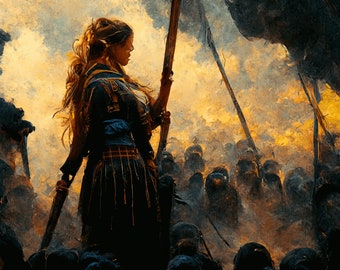 Shield Maiden Wall Art - Etsy