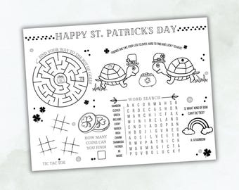 Valentine's Day Activities for Kids Valentine's Day Colouring Mat ...
