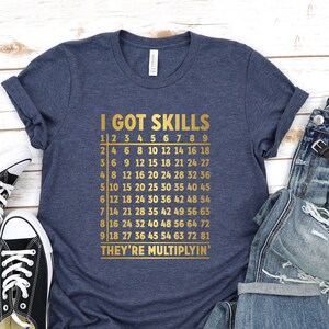 Math Teacher Shirt, Math Teacher Gift, Math Skills T-shirt, Christmas ...