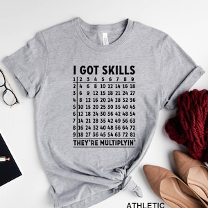 Math Teacher Shirt, Math Teacher Gift, Math Skills T-shirt, Christmas ...