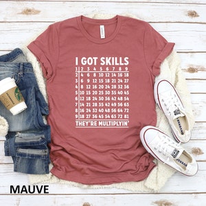 Math Teacher Shirt, Math Teacher Gift, Math Skills T-shirt, Christmas ...