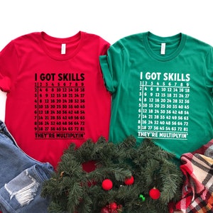 Math Teacher Shirt, Math Teacher Gift, Math Skills T-shirt, Christmas ...
