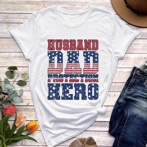 Funny Dad Hero Shirts, Husband Dad Protection Hero Shirt, Funny Husband ...
