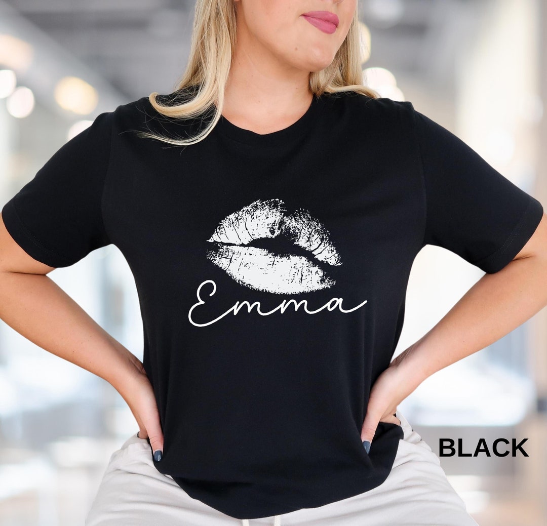 Custom Lips Shirt, Personalized Lips Tshirts, Kiss Shirt, Lipstick ...