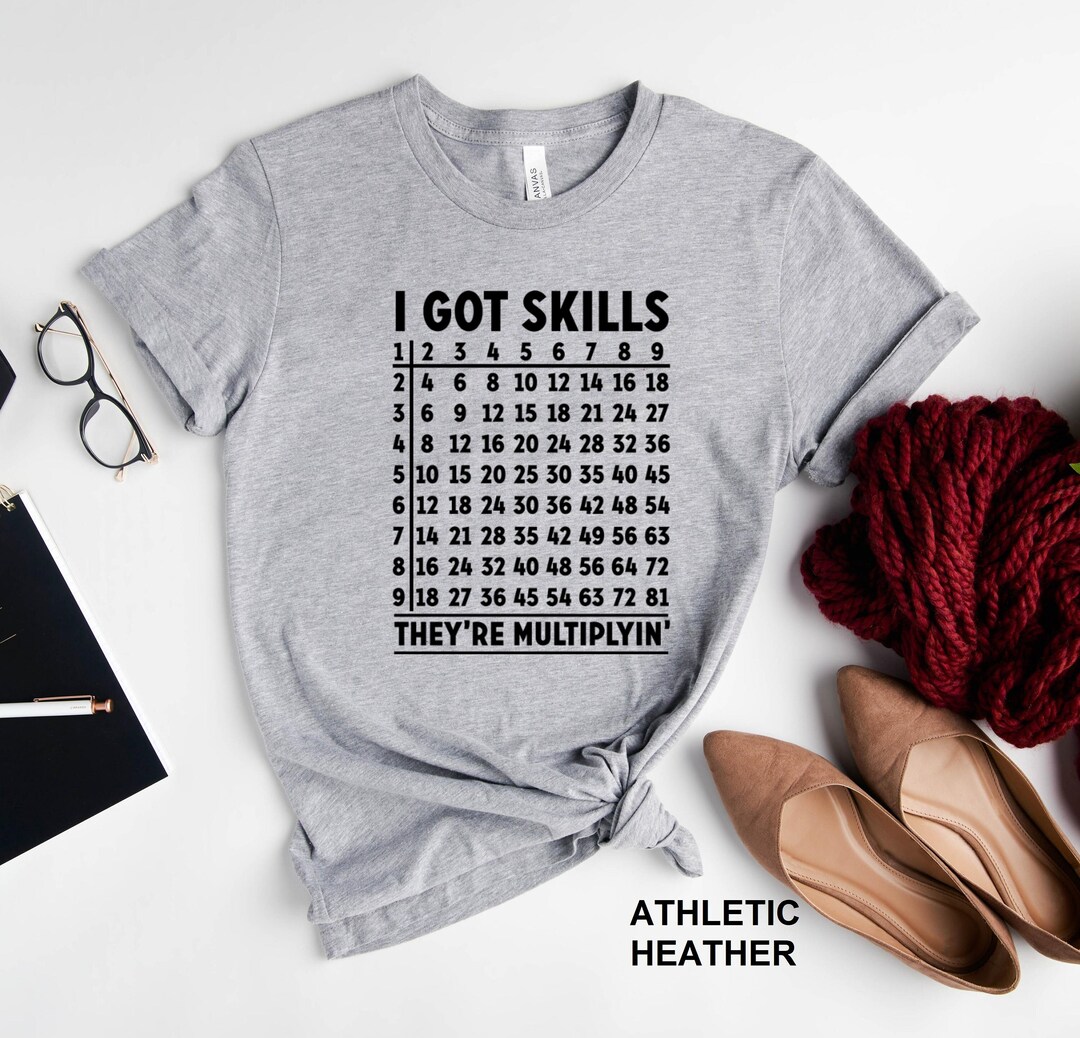 Math Teacher Shirt, Math Teacher Gift, Math Skills T-shirt, Christmas ...