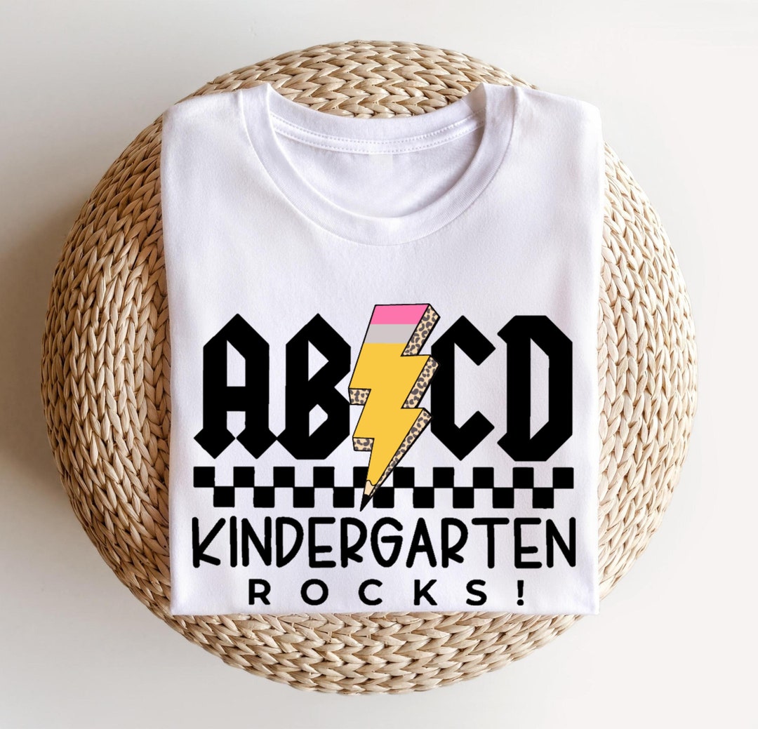 Alphabet ABCD Kindergarten T-shirt, ABCD Kindergarten Shirt, Teacher ...