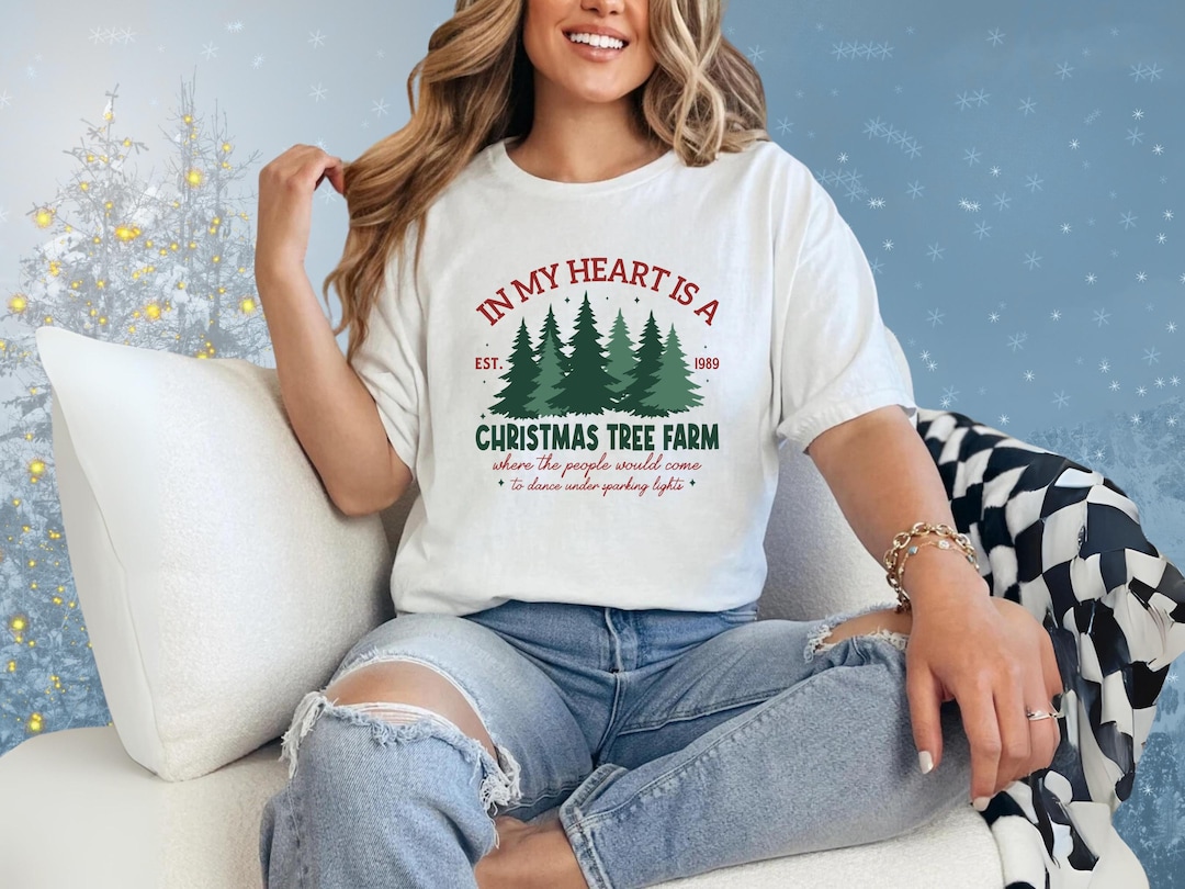 Christmas Tree Farm Shirt, Christmas Tree Gift Tee, Family Christmas T ...