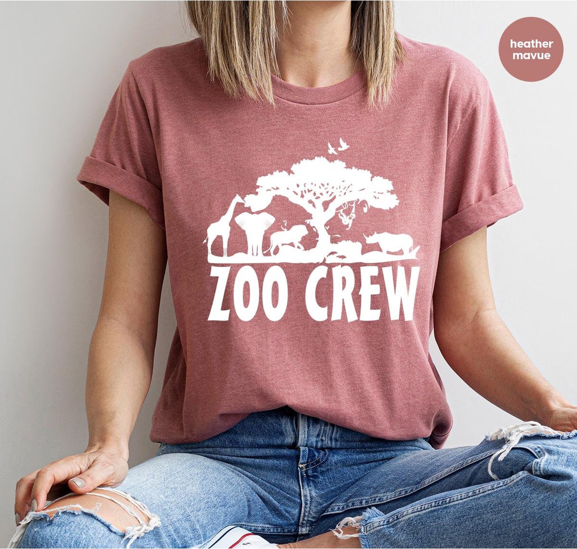 Zoo Crew T-shirt, Zoo Animal Tee, Animal Shirt, Safari Adventure Tee ...