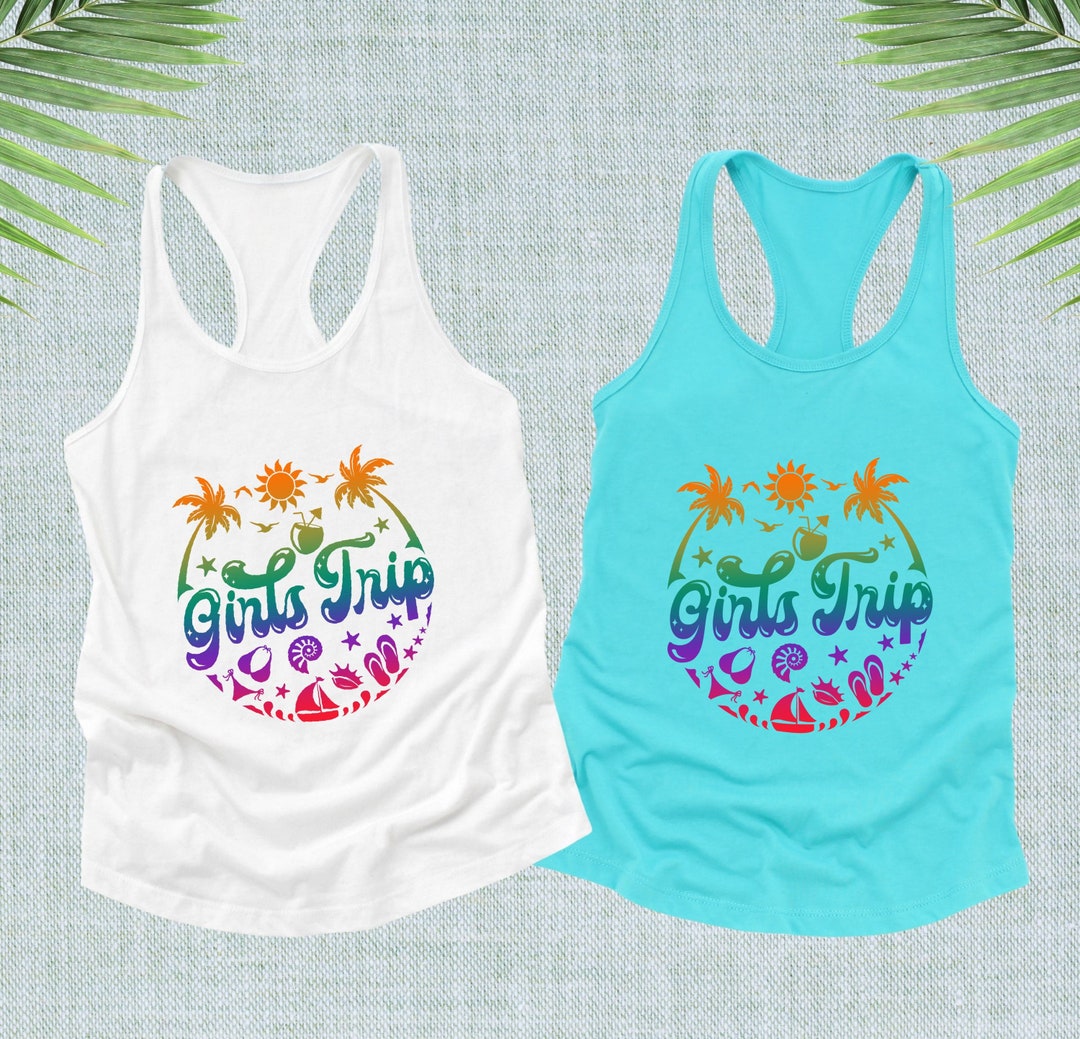 Girls Trip Tank Tops, Girls Trip 2025 Shirt, Girls' Trip 2025 Racerback ...