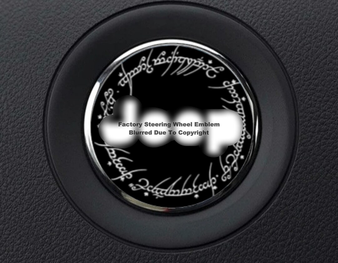 Steering Wheel Overlay Decal • LOTR - Etsy