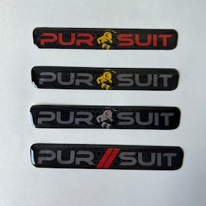 Dash Badge Overlay PURSUIT Edition Custom Domed 3D Resin Epoxy ...
