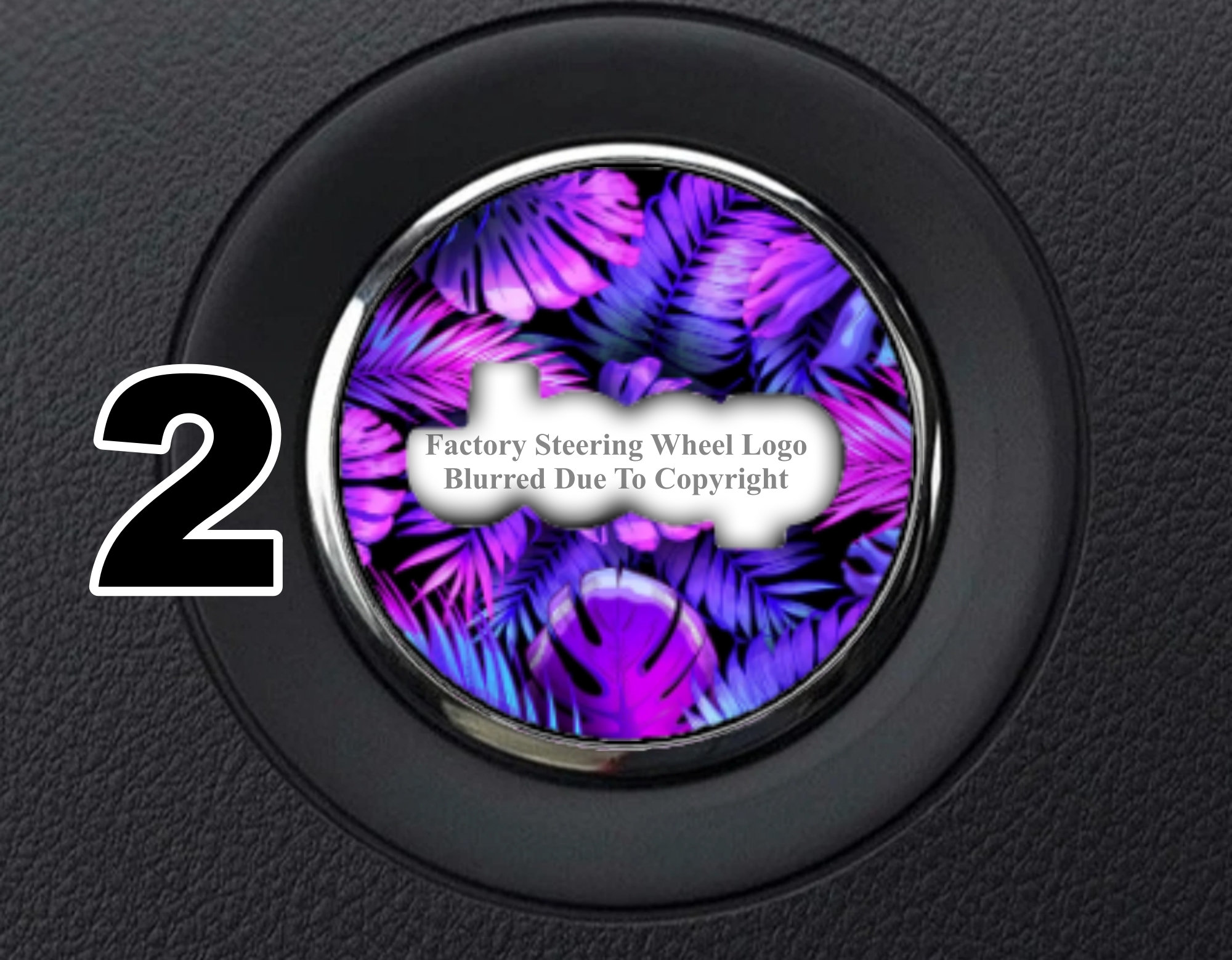 Steering Wheel Overlay Decal TROPICAL FLORAL COLLECTION - Etsy
