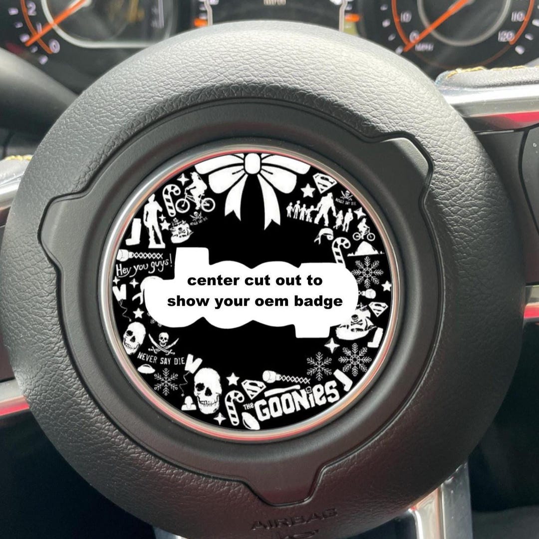 The Goonies Christmas Steering Wheel Overlay Decal - Etsy