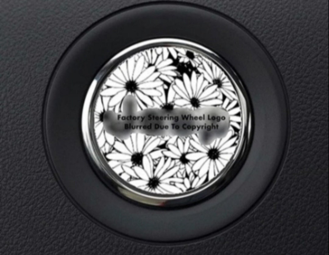 Daisy Flowers Steering Wheel Overlay Decal • Compatible With Jeep ...