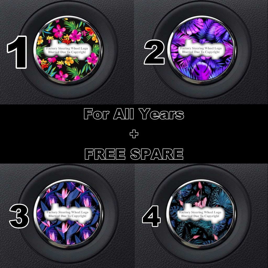 Steering Wheel Overlay Decal TROPICAL FLORAL COLLECTION - Etsy