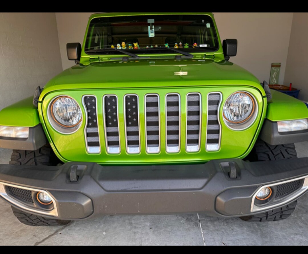 Steel Mesh Grill Insert Compatible With Gladiator JT Wrangler JL 2018 ...