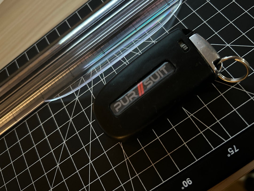 SET OF 2 Pursuit Stripes Key Fob Badges Compatible With Charger ...