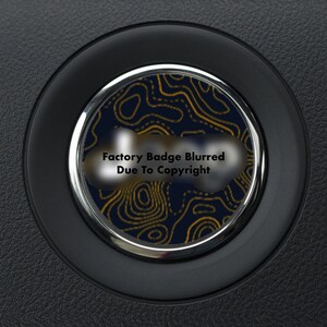 Topography Map Steering Wheel Overlay Decal • Compatible With Jeep ...