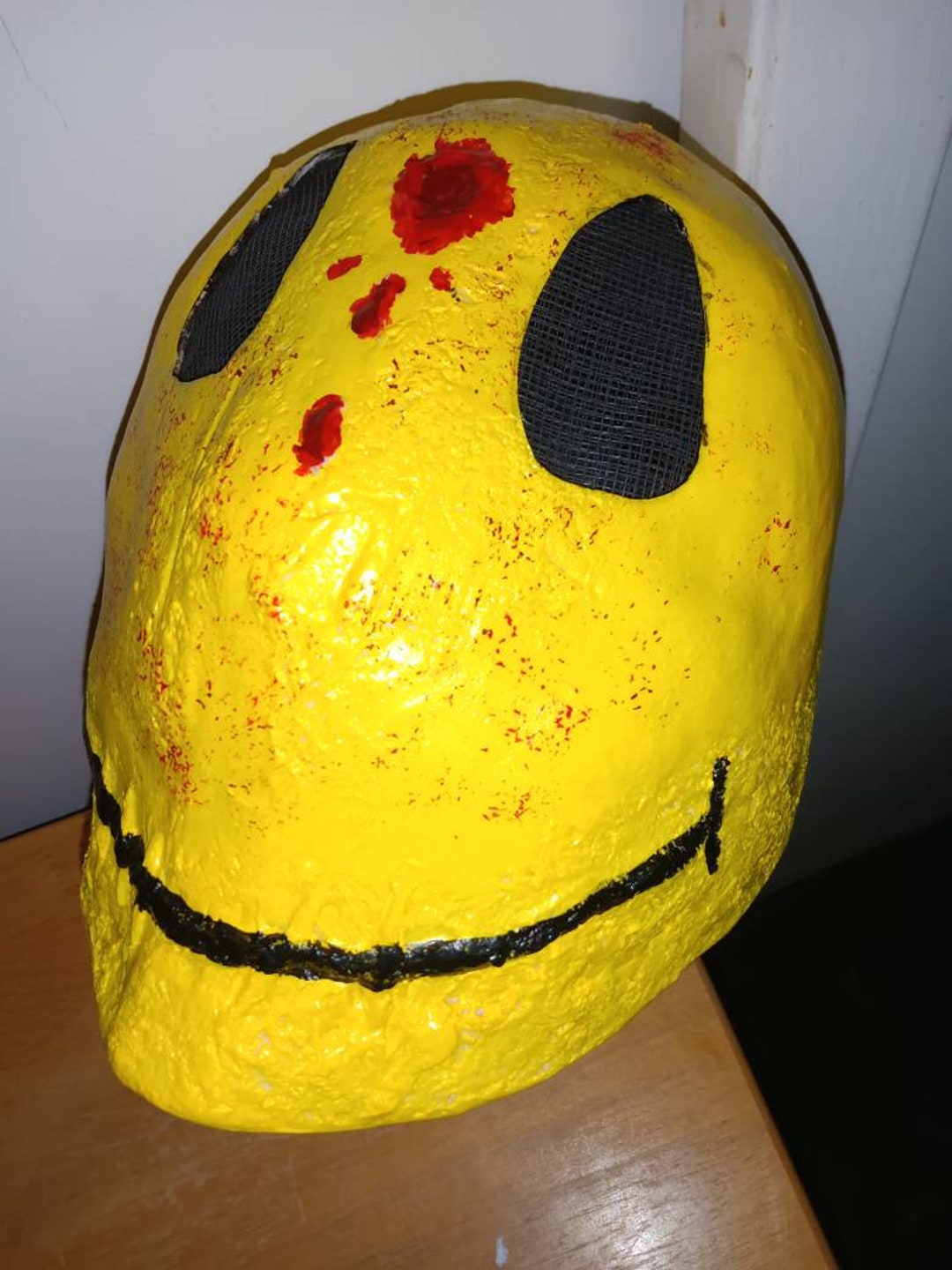 Smiley Face Cosplay Masks W/bloody Bullet Hole (have a Nice Day) - Etsy