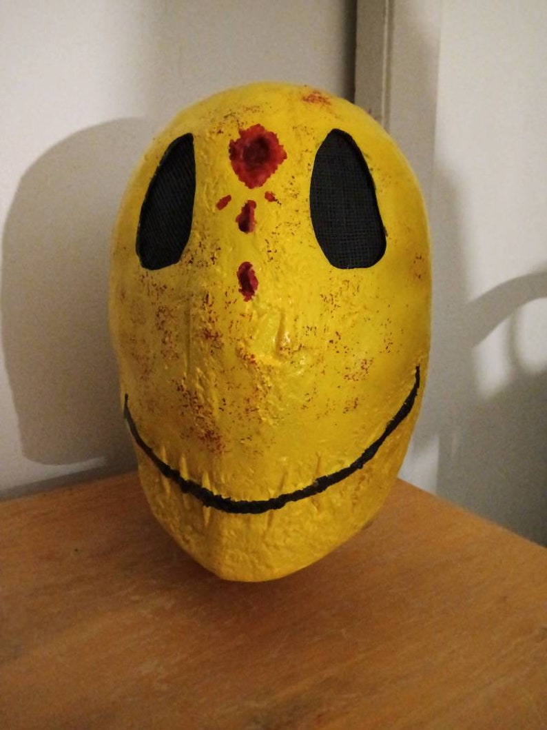 Smiley Face Cosplay Masks W/bloody Bullet Hole (have a Nice Day) - Etsy