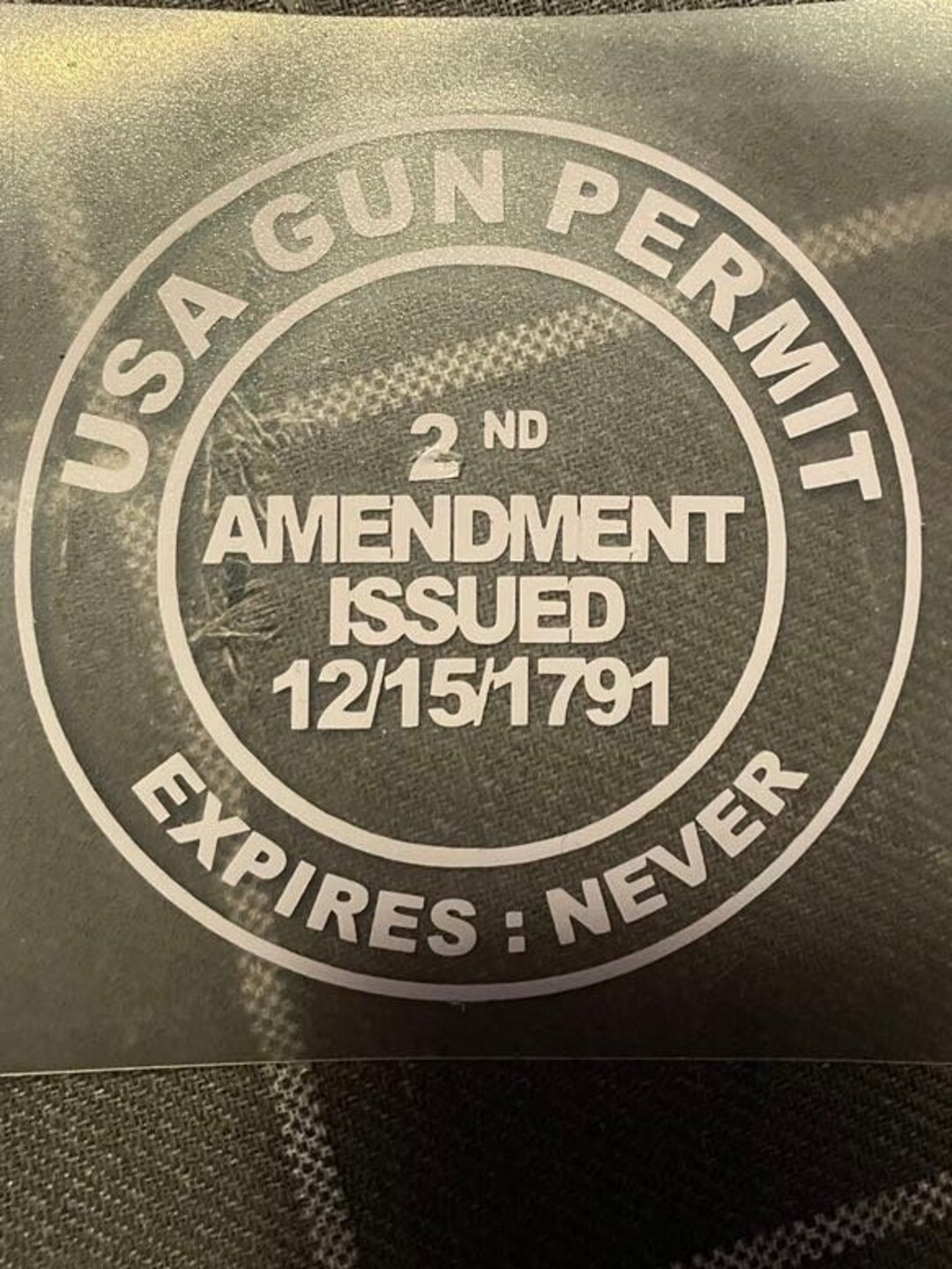 2nd Amendment Decal 3x3 - Etsy