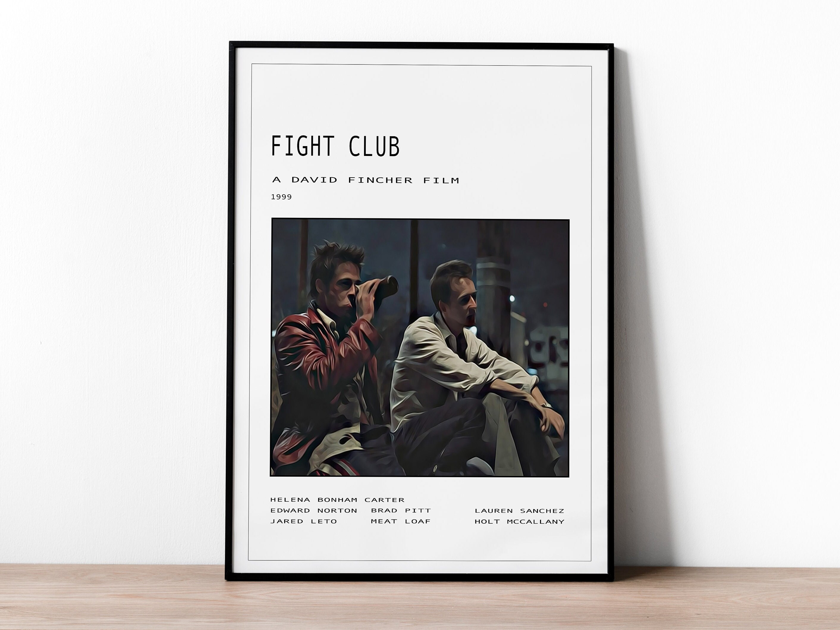 Fight Club Print Poster. A5, A4, A3, Framed, Unframed, Colour ...