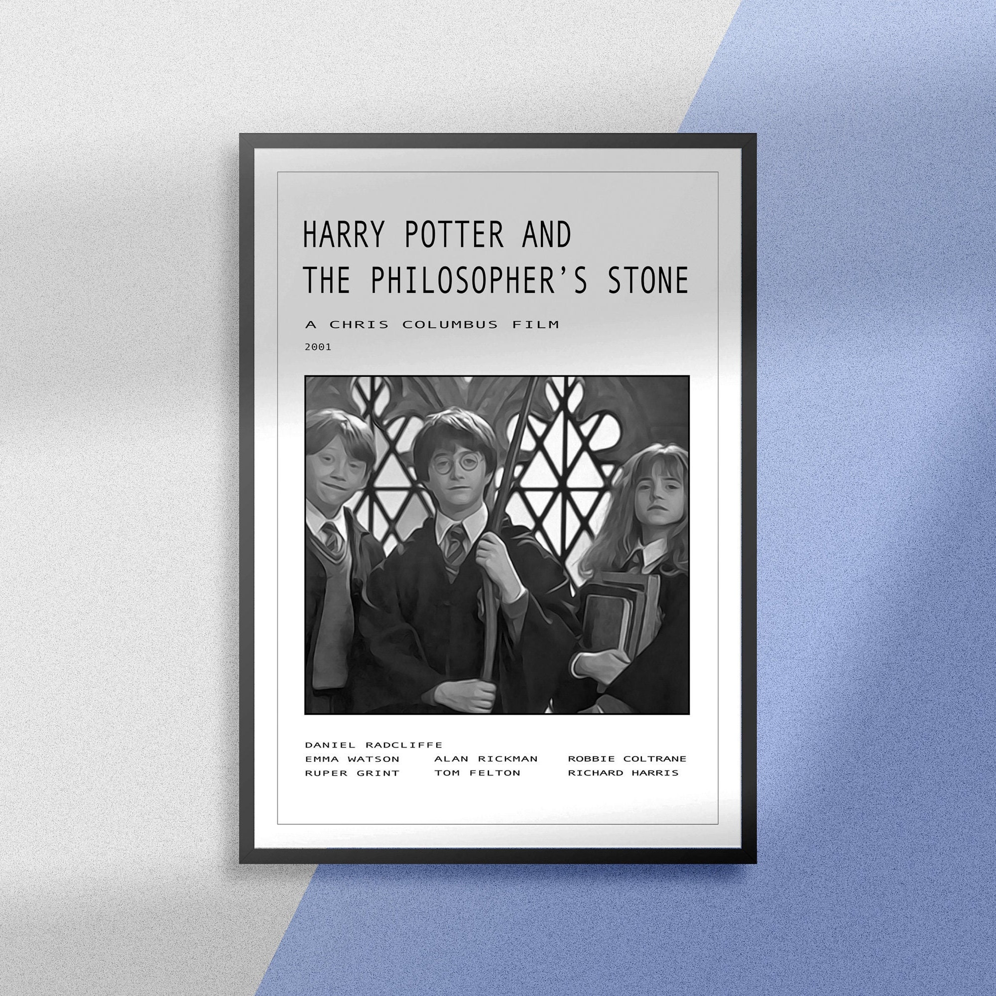 Harry Potter and the Philosopher's Stone Print Poster. A5, A4, A3 ...