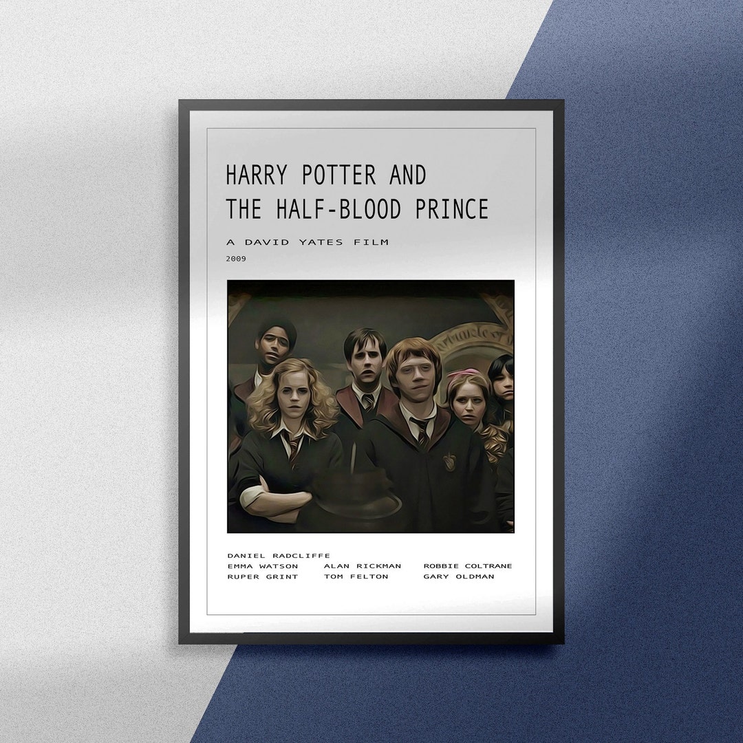 Harry Potter and the Half Blood Prince Print Poster. A5, A4, A3, Framed ...