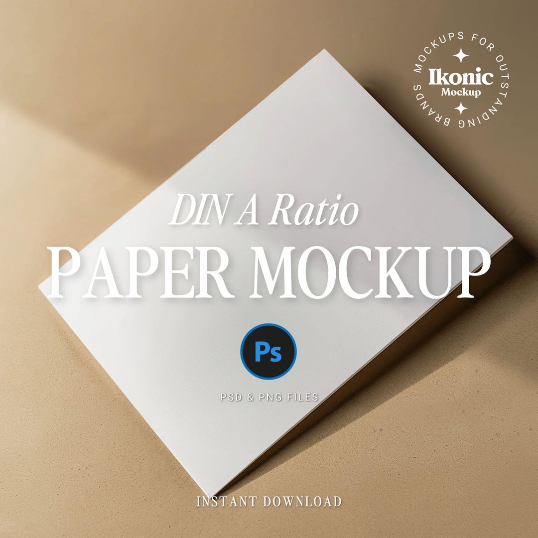 Paper Mockup, A4 Paper Mockup, DIN A Paper Mockup, Print Paper Mockup ...