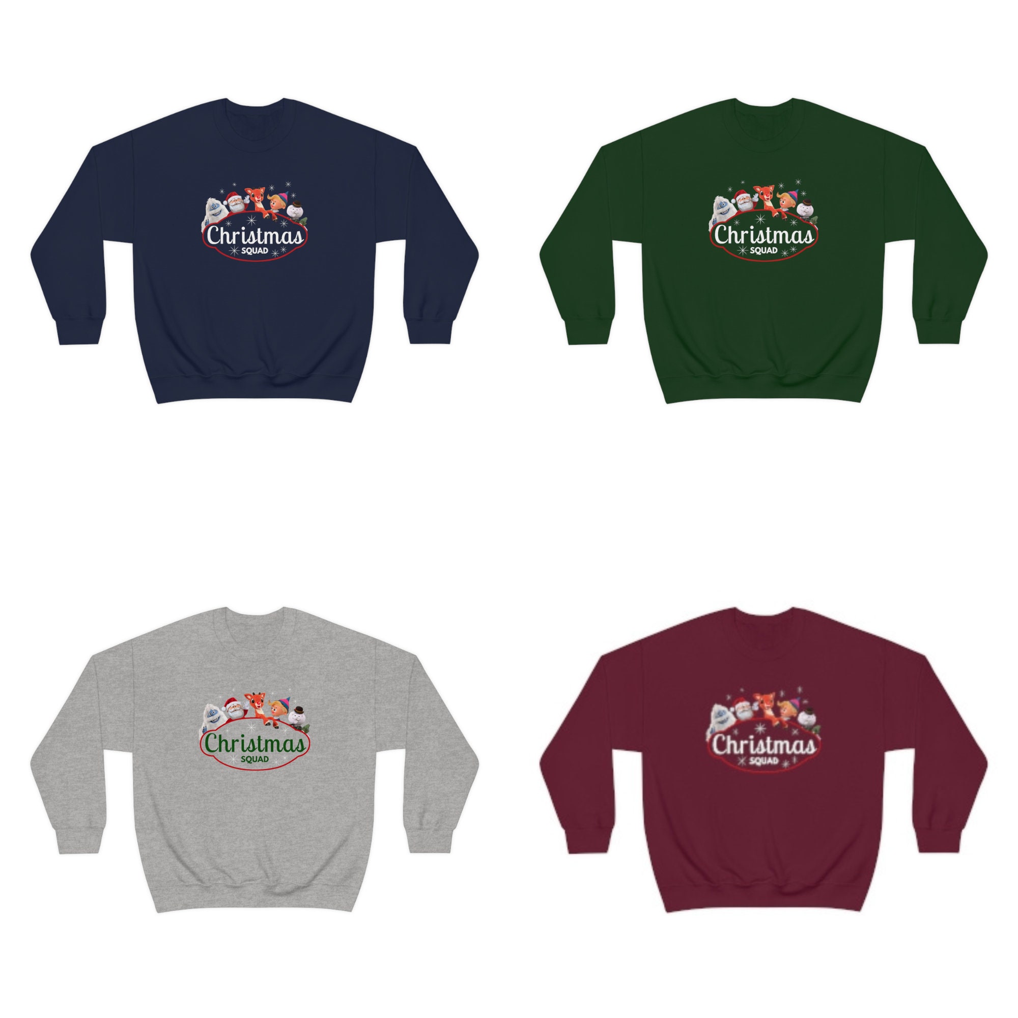 Rudolph the Red Nosed Reindeer Christmas Sweatshirt, Rudolph Xmas ...