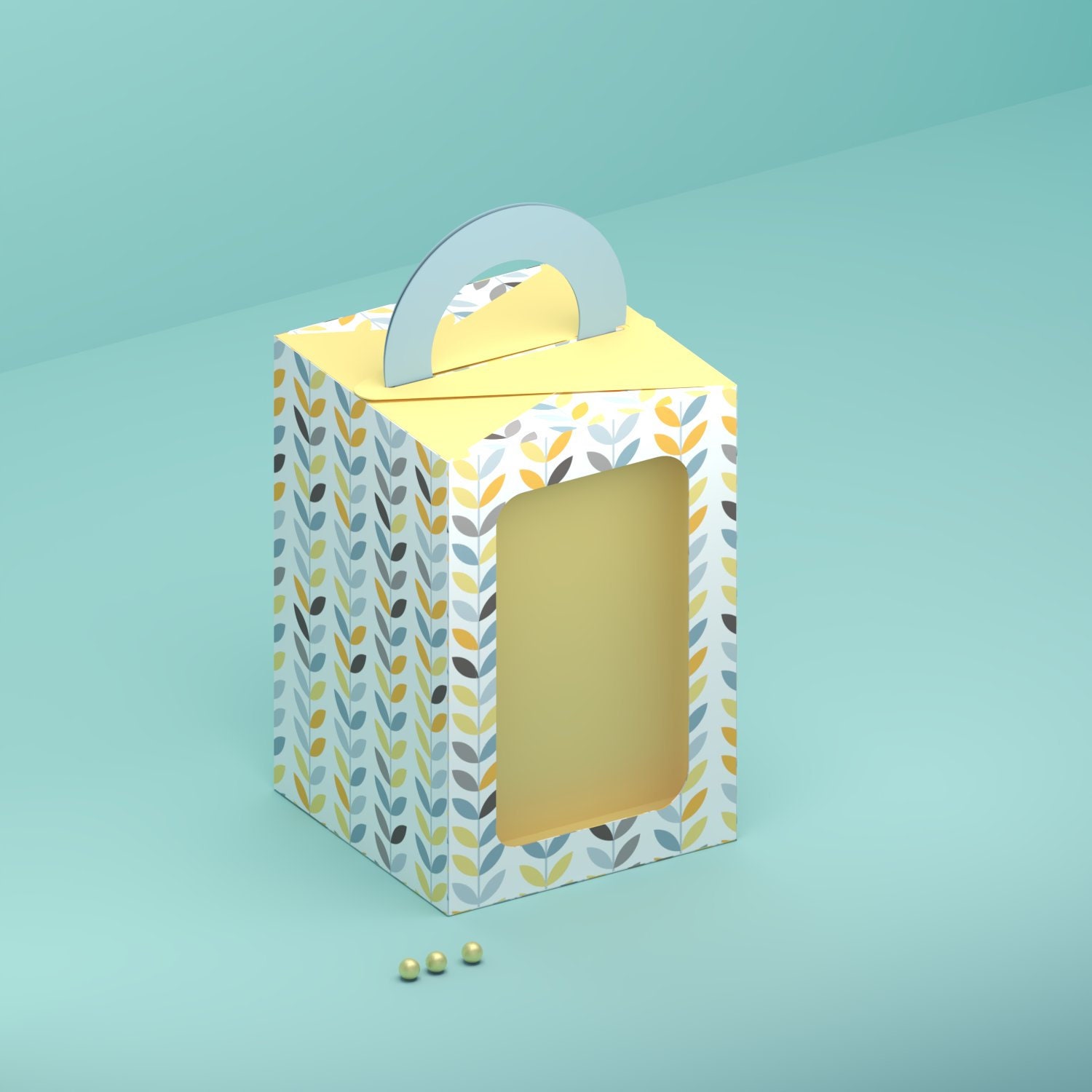 Handle Box - Shaker Box Template - Surprise Box - Etsy