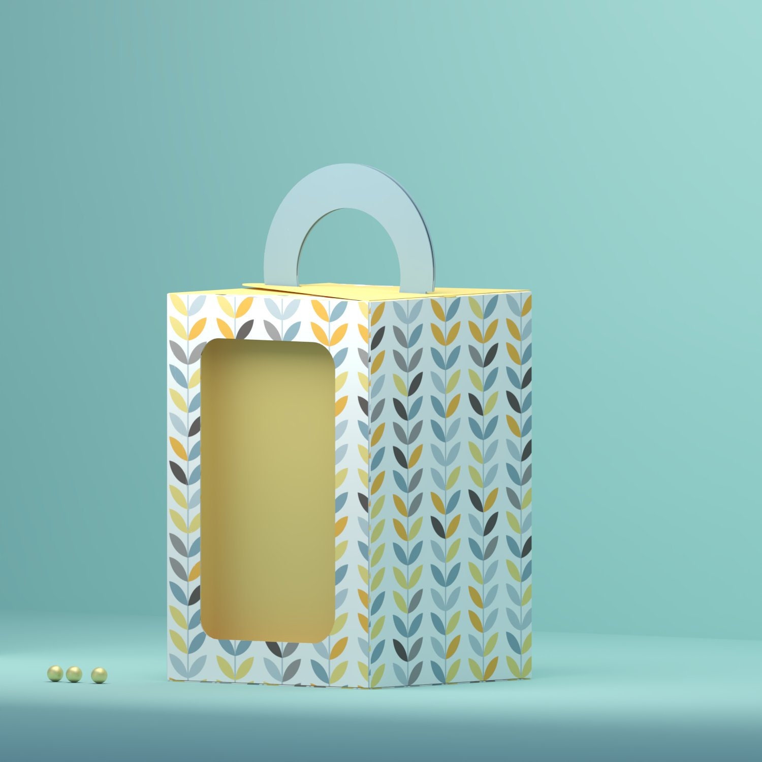 Handle Box - Shaker Box Template - Surprise Box - Etsy
