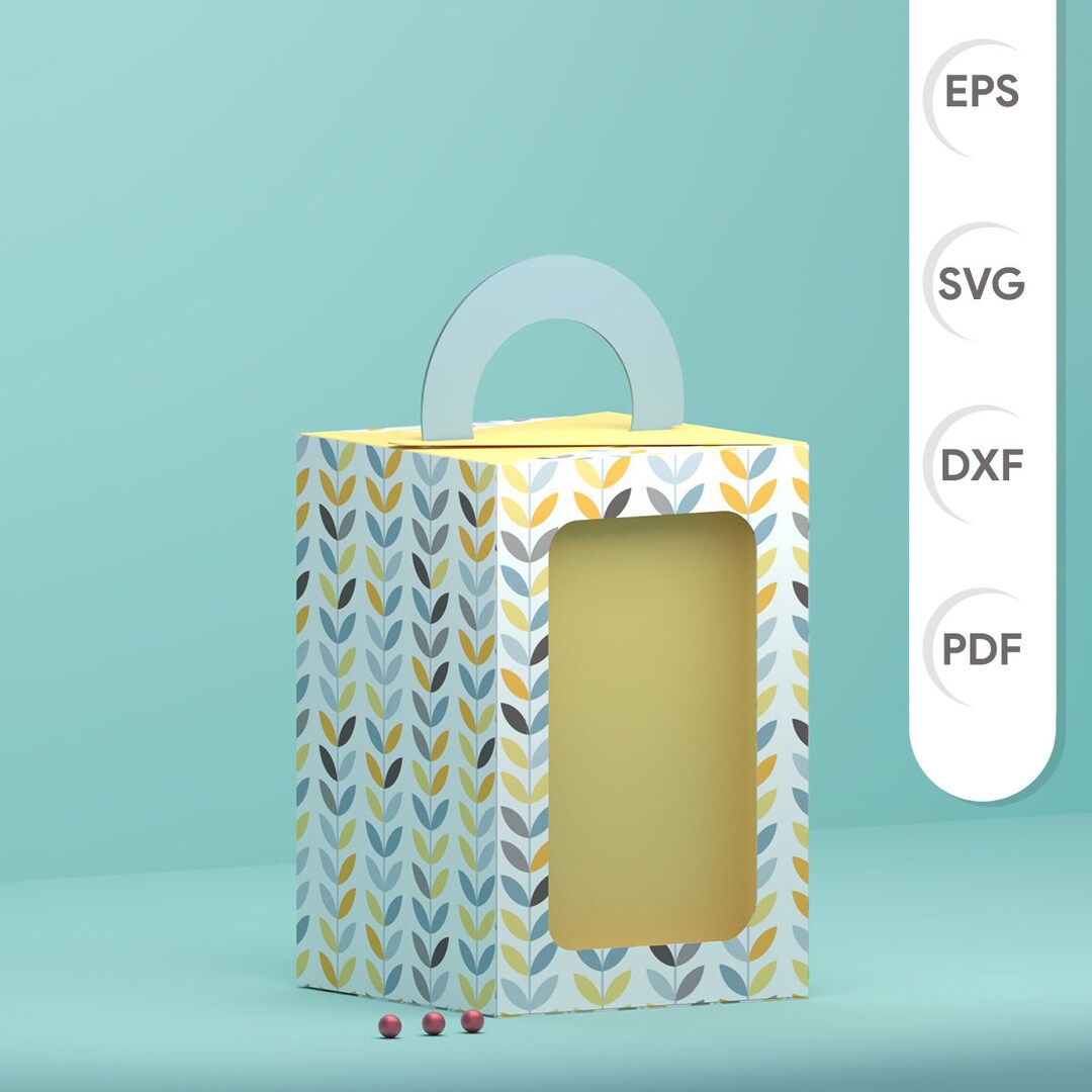 Handle Box - Shaker Box Template - Surprise Box - Etsy