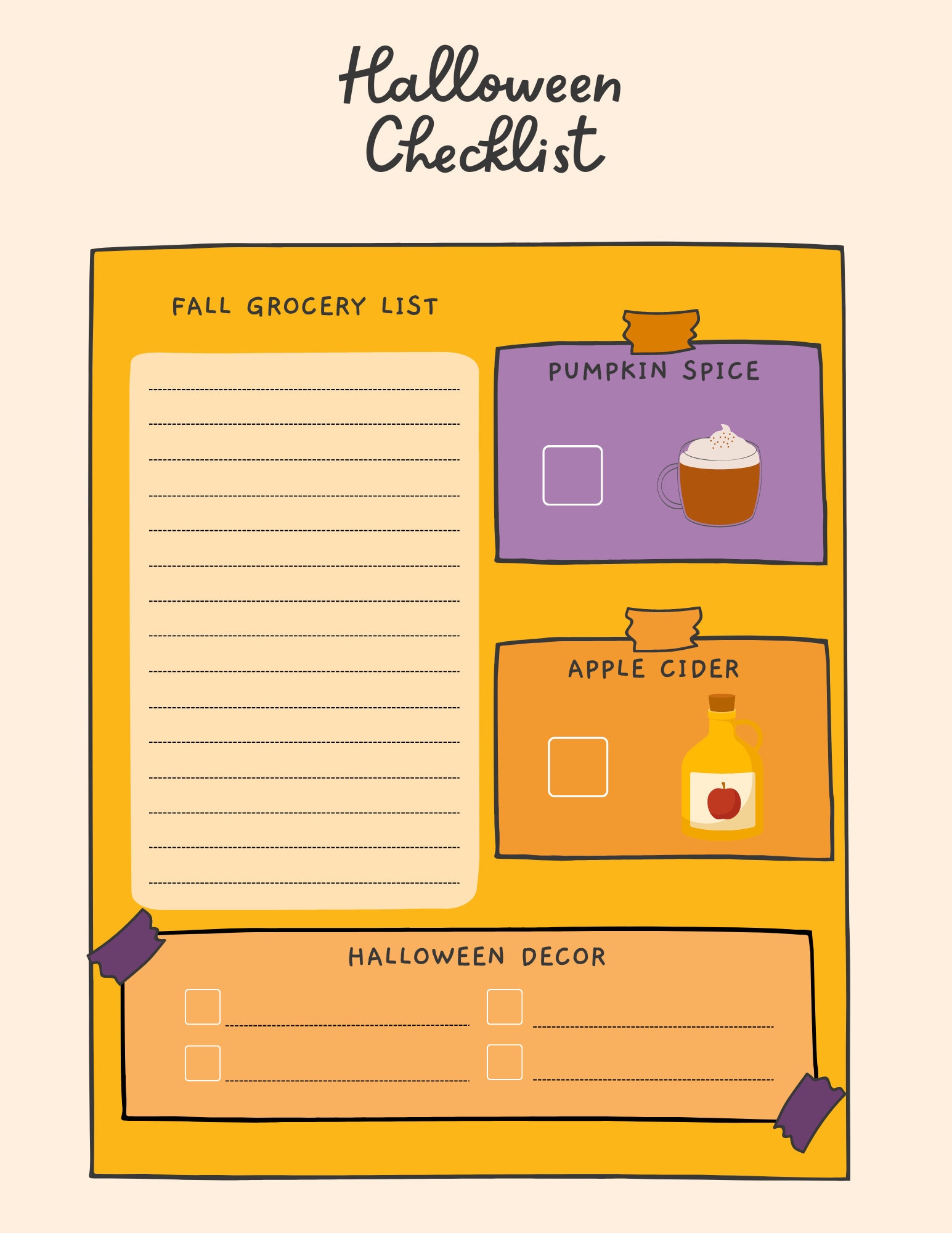 Halloween Planner, Daily to Do List Printable , Instant Download ...