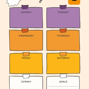 Halloween Planner, Daily to Do List Printable , Instant Download ...