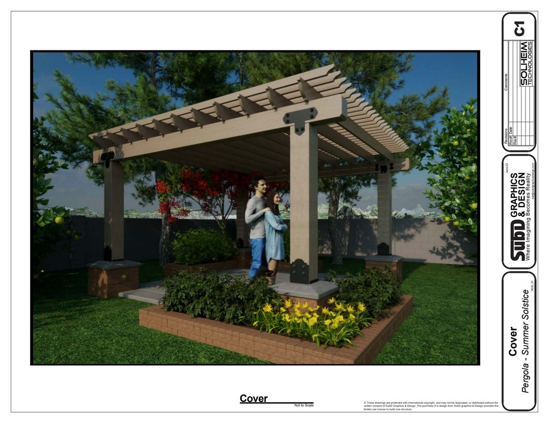 DIY Pergola Design - Digital Plan PDF Download - Summer Solstice - Subd ...